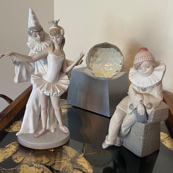Lladro | Art | Lladro Porcelain Ballet Dancer And Clown Little Jester ...